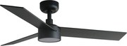 FARO 34296-1TW RUDDER S LED stropní ventilátor, černá/ořech - FARO