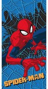 Červená/modrá dětská osuška z mikrovlákna 70x140 cm Spider-man – Jerry Fabrics