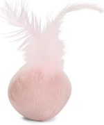 Beeztees Plyšová hračka pro kočky s peřím Rizo růžová