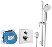 Ideal Standard CeraTherm - Sprchový set s termostatem pod omítku, s tělesem, 3 proudy, chrom A7599AA
