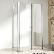 BETA COMBI II Chrom 80x100x80 Čiré Sprchový kout nástěnný
