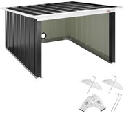 Deuba Garáž pro robotickou sekačku 89x90x54 cm - antracit