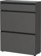 Antracitový botník 80x107x29 cm Baldone – Germania