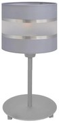 Stolní lampa HELEN 1xE27/15W/230V šedá/stříbrná