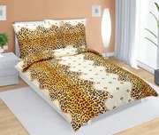 Bellatex Povlečení krepové Leopard vzor 140x200, 70x90 cm