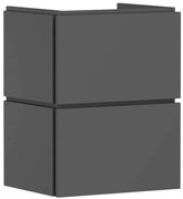 Hansgrohe Xilesa E - Umyvadlová skříňka, 62x48x38 cm, 2 zásuvky, matná šedá 54248760