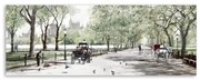 Obraz Styler Canvas Watercolor Central Park II, 60 x 150 cm