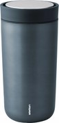 Stelton To Go Click Ocelový Termohrnek 400 ml Modrý Metalíza