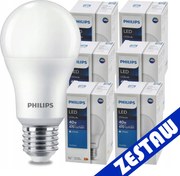 SADA 6 KS LED žárovek PHILIPS E27 4,9W 470lm - teplá bílá