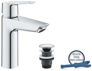 Grohe QuickFix Start - Umyvadlová baterie s výpustí Push-Open, studený start, chrom 23746002