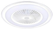 Milagro LED Stmívatelné stropní svítidlo s ventilátorem ZONDA LED/48W/230V bílá + DO ML1516