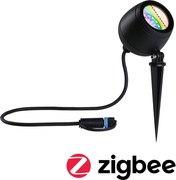 P 94769 Plug & Shine LED bodové zahradní světlo Smart Home Zigbee Kikolo IP65 RGBW+ 6,2W antracit - PAULMANN