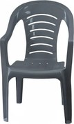 Kondela Zahradní stohovatelné křeslo, antracit, KESIA