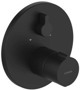 Hansa Home - Termostatická baterie pod omítku, pro 2 spotřebiče, matná černá 8862904533