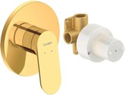 Duravit Wave - Sprchová baterie pod omítku, s tělesem, zlatá WA4210007034