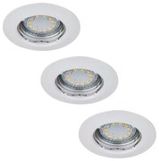 Rabalux 1046 - SADA 3xLED Podhledové svítidlo LITE 3xGU10-LED/3W/230V