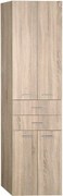Aqualine Aqualine, ZOJA/KERAMIA FRESH skříňka vysoká 50x184x29cm, dub platin, zásuvky, 51296