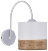 Nástěnná lampa BIANCO 1xE27/40W/230V bílá/hnědá