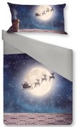 Gipetex Natural Dream 3D italské povlečení 100% bavlna Christmas night - 140x200 / 70x90 cm