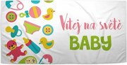 Sablio Ručník Vítej na světě, baby - 30x50 cm
