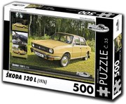 Puzzle retro-auta puzzle č. 35 škoda 120 l (1976) 500 dílků