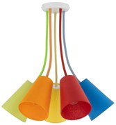 TK Lighting Lustr na tyči WIRE COLOUR 5xE27/60W/230V 2107