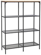 Kovový regál LEX A 100x36x136 cm černý