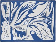 Modrá deka 165x200 cm Lino – noo.ma