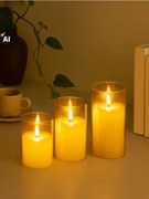 Sinsay - LED svíčky 3 balení - bílá