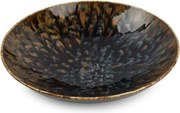 Hnědý hluboký porcelánový talíř ø 21 cm Resto – BonBistro