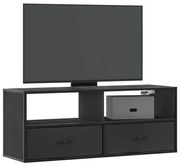 TV skříňka černá 100 x 31 x 39,5 cm kompozitní dřevo a kov