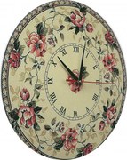 Květinové nástěnné hodiny s vintage designem I SENTOP HDFK004
