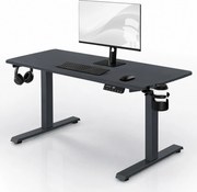 Elektrický stůl s regulací výšky ergonomický antracitový,1400x700 mm: ARIA