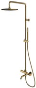OMNIRES Y - Sprchový set s vanovým termostatem, průměr 25 cm, zlatá Y1234GL
