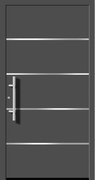 Splendoor Hliníkové vchodové dveře Moderno M460/P, antracitová metalíza, 110 L