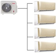 Klimatizace Vivax Design R+ gold 1+4 (2,7kW + 2,7kW + 2,7kW + 2,7kW) Multi-split R32