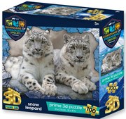PRIME 3D PUZZLE - GES Sněžní leopardi 100 dílků