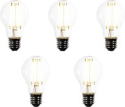 Sada 5 stmívatelných LED žárovek E27 A60 čirá 7,2W 1521 lm 3000K