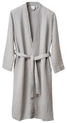 Šedý mušelínový župan velikost S/M Kimono – Foutastic
