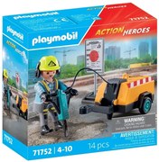 Playmobil 71752 stavební dělník se sbíječkou