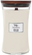 WoodWick Vonná svíčka váza velká White Teak, 609 g