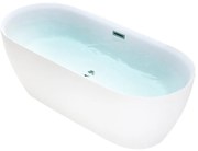 BPS-koupelny Volně stojící akrylátová vana HYD-CES518C 170x75 bílá, odtokový komplet chrom