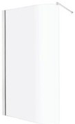 Novoterm Sprchová zástěna Walk-in NV-Zeta 140 TR, chrom/transparent - bez vaničky