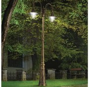Ideal Lux - Venkovní lampa CIMA 2xE27/52W/230V 216 cm IP43 patina