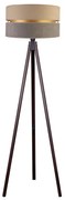Duolla - Stojací lampa DUO 1xE27/60W/230V pr. 44 cm béžová/šedá/wenge
