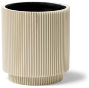 Capi Nature Groove Special Vase Cylinder Beige Ø 11 cm / V 12 cm