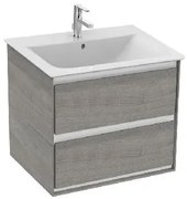 Ideal Standard Connect Air - Skříňka pod umyvadlo, 60x44x52 cm, dekor šedý dub/bílá mat E0818PS