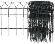 Zahradní plot práškované železo 10 x 0,4 m