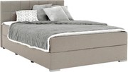Boxspringová postel 120x200, šedohnědá TAUPE, FERATA TV KOMFORT