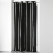 Černý závěs z mikrosaténu 140x240 cm Shana – douceur d'intérieur